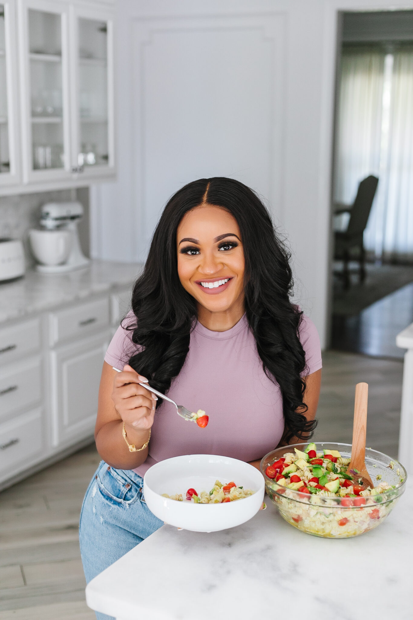 An Insanely Easy Cold Chicken Pasta Salad Recipe - Life with NitraaB